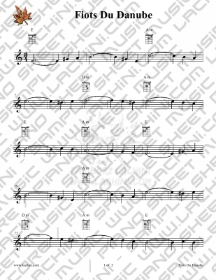 Waves of Danube - Sheet Music