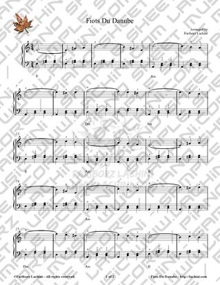 Waves of Danube - Sheet Music